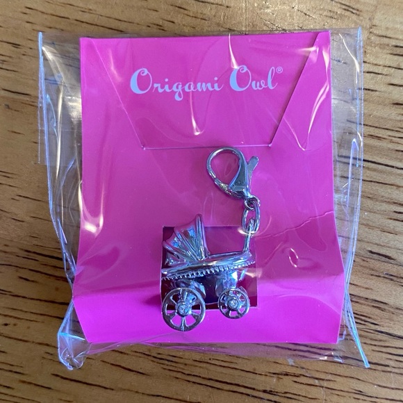 Origami Owl | Jewelry | Nwt Origami Owl Baby Carriage Pram Silver ...